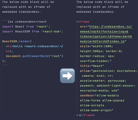code blocks dark theme opmpre