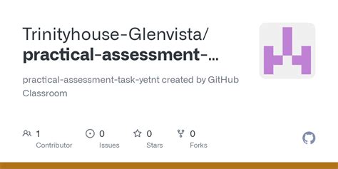 Github Trinityhouse Glenvista Practical Assessment Task Yetnt Practical Assessment Task Yetnt