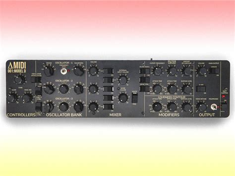 Play Minimoog Emulations With Δmidi 001model D A Dedicated Midi Controller
