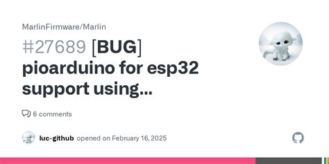 Bug Pioarduino For Esp32 Support Using Platformio Is Broken In Bugfix