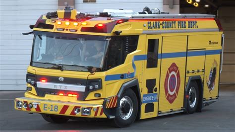 New Electric Fire Truck Rolls To A Structure Fire In Las Vegas Youtube