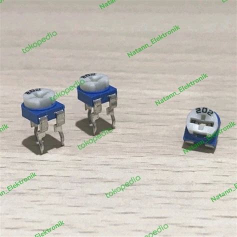 Jual Trimpot Vr Trimmer Variable Resistor 2k 202 2kilo Ohm 2 Kilo Ohm