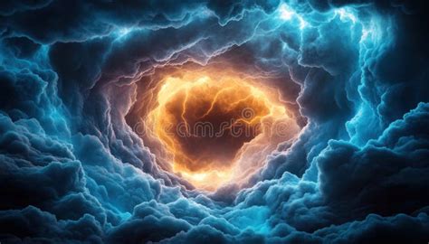 Mysterious Glowing Aura In Dark Clouds Unveiling Secrets In The Sky A Hidden Wonder Emotional