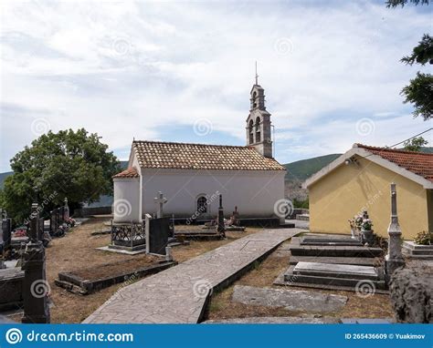 White Stone Orthodox Chirch Side View Under Blue Sky Stock Image Image Of Abbey Lord 265436609