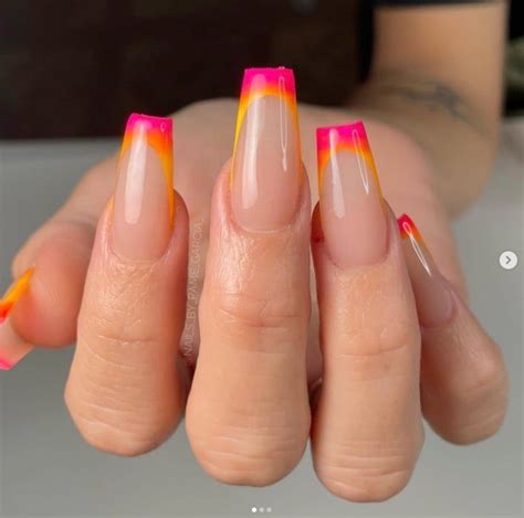 I Want Sunset Nails In 2024 Sunset Nails Beach Nails Beach Nail Art