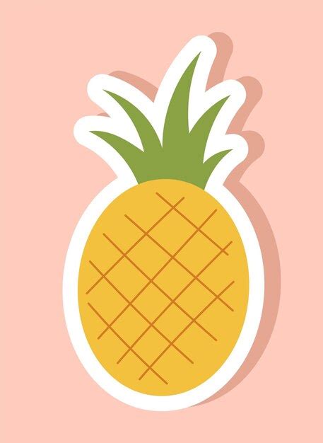 Premium Vector Cute Pineapple Icon