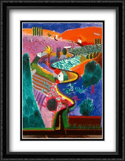 Nichols Canyon 2x Matted 28x36 Extra Large Black Ornate Framed Art