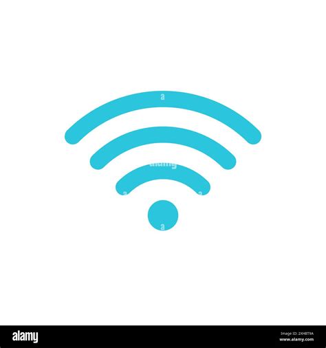 Signal Icon Isolated On White Background From Blue Icon Set Stock