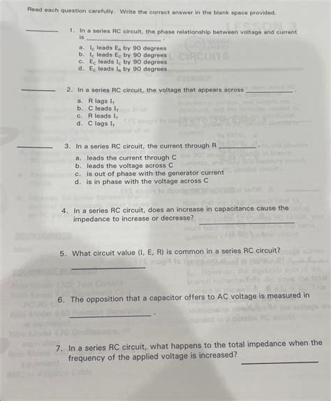 Solved Read Each Question Carefully Write The Correct