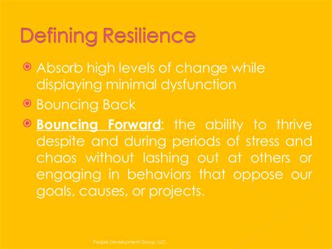 Developing Resilience Ppt