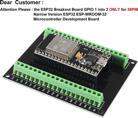 Adeept 2pcs Esp32 Breakout Board Gpio 1 Into 2 India Ubuy