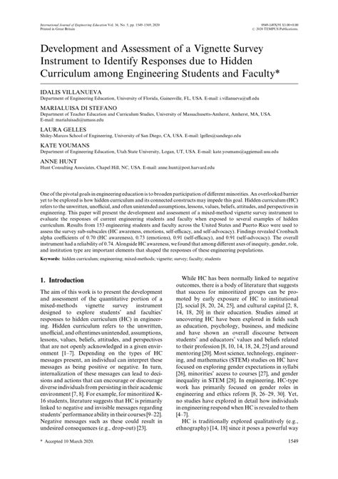 PDF Development And Assessment Of A Vignette Survey Instrument To Identify Responses Due To