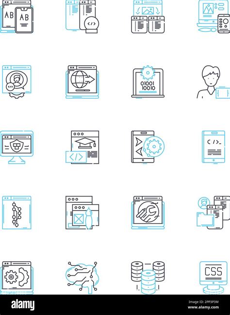 Rapid Prototyping Linear Icons Set Innovation Efficiency Speed