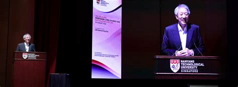 Pmo Sm Teo Chee Hean At The Inaugural Professor Chen Charng Ning