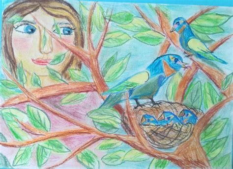 Пернатые друзья рисунок 50 фото скачать бесплатно