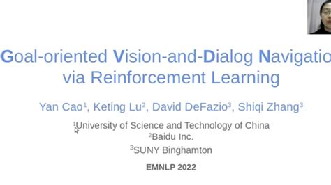 Goal Oriented Vision And Dialog Navigation Via Reinforcement Learning