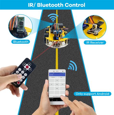 lafvin smart robot car kit compatible with arduino include uno r3