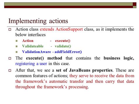 Action Interface Vs Actionsupport Class Test Preparation