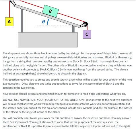 Solved B A E C The Diagram Above Shows Three Blocks Chegg Com