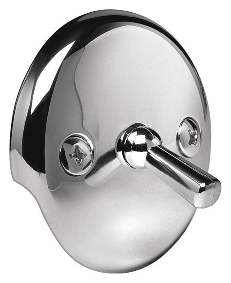 Dearborn Brass Universal Zinc Two Hole Overflow Plate With Lever