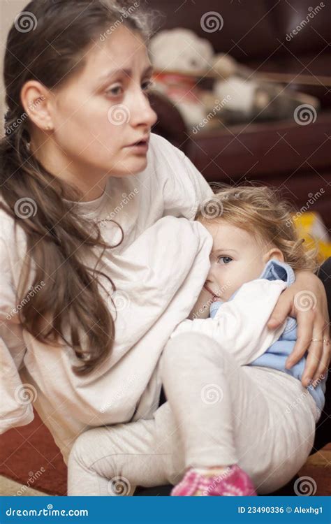 Baby Sucking Milk Stock Photo Image Of Nourish Innocence