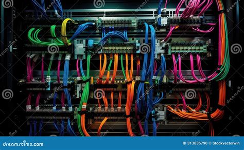 Data Cabling Structured Stock Illustration Illustration Of Backbone