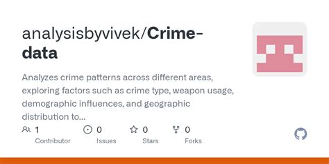 Github Analysisbyvivekcrime Data Analyzes Crime Patterns Across