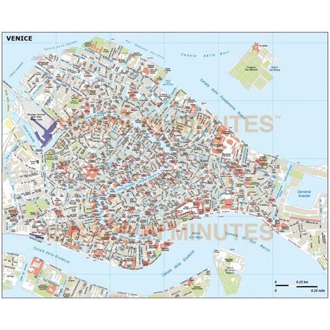 Buy Venice City Map In Illustrator Cs Or Pdf Format Online
