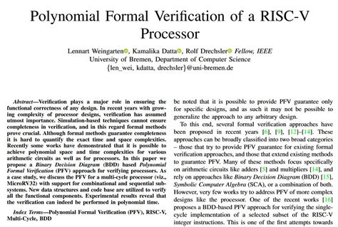 Our Paper In Ieee Transactions On Nanotechnology On Polynomial Formal