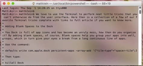 Top Terminal Tricks In MacOS