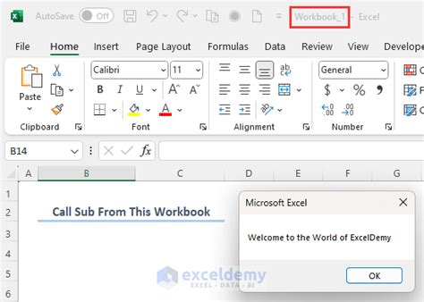 Vba To Call Sub From Another Workbook In Excel With Examples Exceldemy