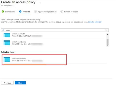how to securely give external application access to key vault in azure