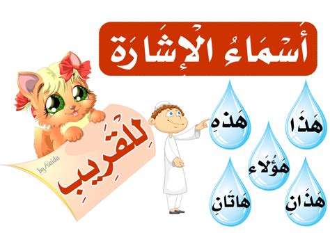 معلقات أسماء الإشارة موقع مدرستي