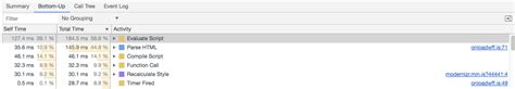 Javascript How To Read Evaluate Script Timings In Chrome Profilingperformance Tab Stack