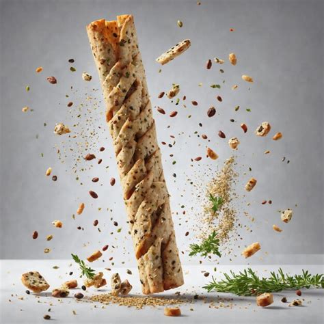 Premium Ai Image Delicious Grissini Bread Sticks On Light Background
