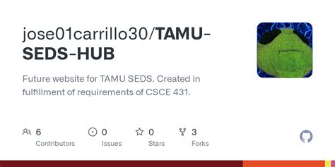 GitHub Jose01carrillo30 TAMU SEDS HUB Future Website For TAMU SEDS Created In Fulfillment Of
