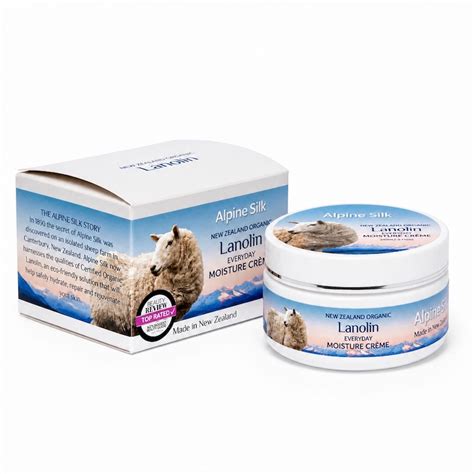 Alpine Silk Organic Lanolin Moisture Cream 100g From New Zealand