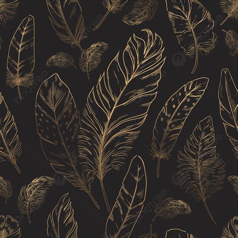 Feather Pattern Quill Plumage Bird Background Wallpaper Seamless