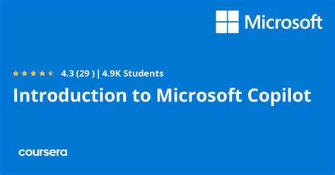 Introduction To Microsoft Copilot Coursera