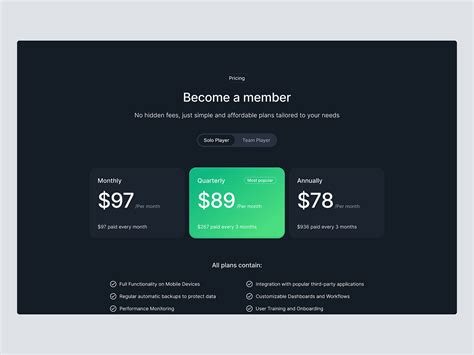 Pricing Section Ui By Beyond Ui On Dribbble