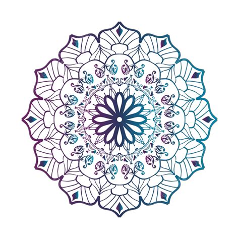 Ilustración De Diseño De Patrón De Mandala Png Mandala Ornamento Resumen Png Y Vector Para