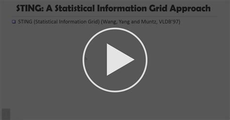 5 5 STING A Statistical Information Grid Approach Coursera