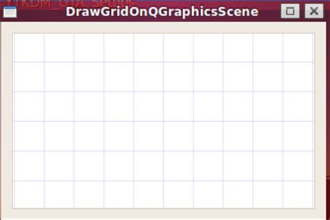 Draw Grid On QGraphicsScene