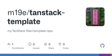 Github M19etanstack Template My Tanstack Start Template Repo · Github