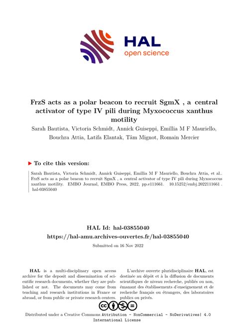 Pdf Frzs Acts As A Polar Beacon To Recruit Sgmx A Central Activator