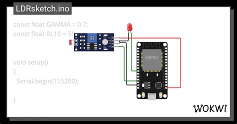 LDRsketch Ino Wokwi ESP STM Arduino Simulator