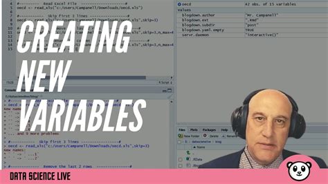 Data Science Live Creating New Variables Youtube