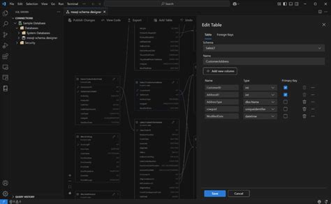 Mssql Extension For Vs Code Introducing Schema Designer Preview Azure Sql Devs Corner