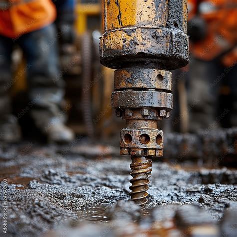 Drilling Operation On Oil Rig Site Offshore Location Industrial