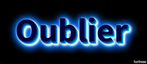 Oublier Text Effect And Logo Design Word